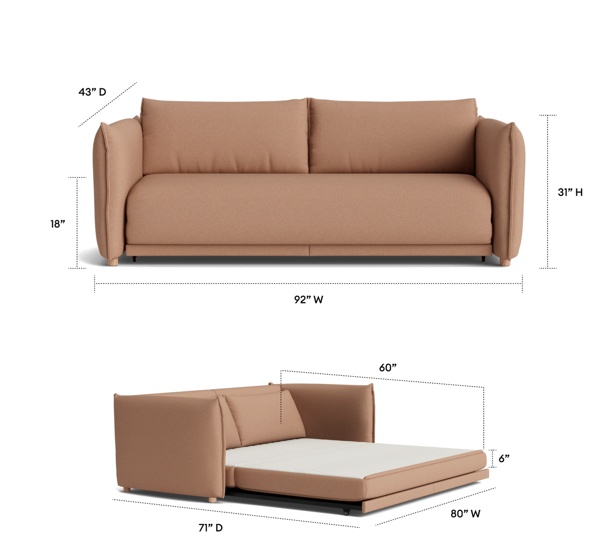 Byron Sofa Bed [2nd Gen] – Koala